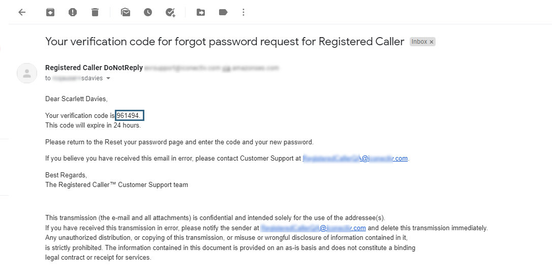 Reset Your Password